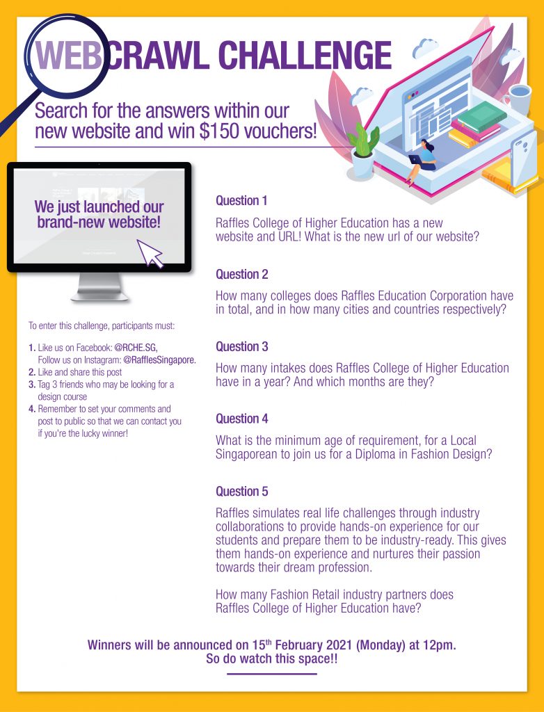 Webcrawl Challenge - Raffles College of Higher Education